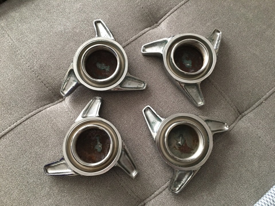 Borrani knock-off Nuts - Three Ear 42 mm Ferrari 250 | eBay
