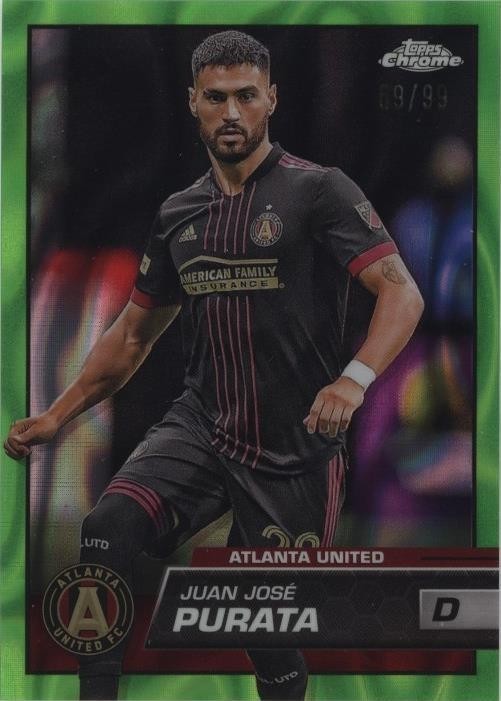 2023 Topps Chrome MLS - Juanjo Purata #51 Neon Green Lava Refractor /99 ...