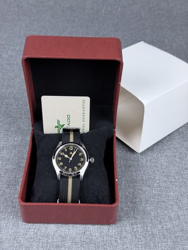 Militado ML08 Retro Military Field Watch | 38mm Mecha-Quartz VH31 Murph ...