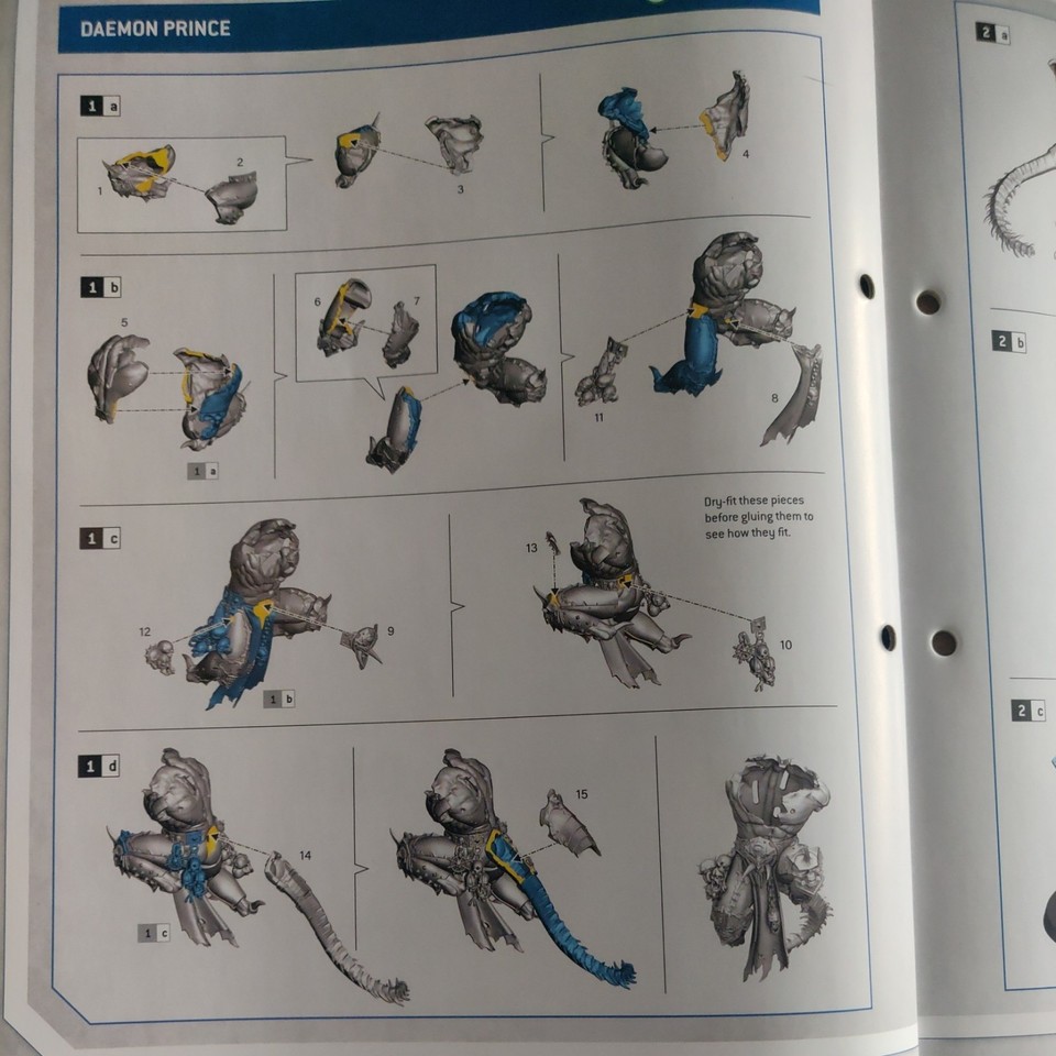 Warhammer 40K chaos Space Marine Demon Daemon Prince Plastic Single ...