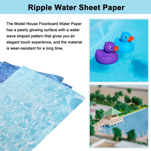 DIY Ripple Water Effect Sheet 11.6x8.3 Inch Blue | eBay