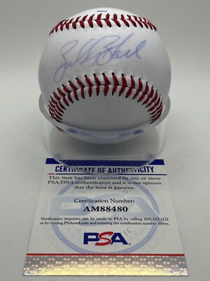 Bud Black Royals Indians Signed Autograph Official League Baseball PSA ...