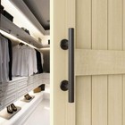 12" Sliding Barn Door Handles Pulls Double Sided Hardware Set Flat ...