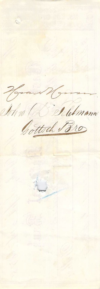 1878 NEW YORK CITY HEIRLOOM AUTOGRAPH HORACE HOWSER REVENUE STAMP LINUS ...