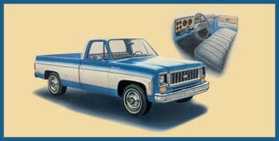 1974 Chevrolet Cheyenne Super 10 Pickup Truck NEW Metal Sign 18x36" USA ...