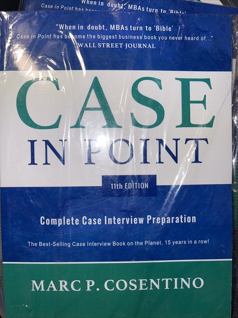 Case in Point 11 : Complete Case Interview Preparation by Marc P ...