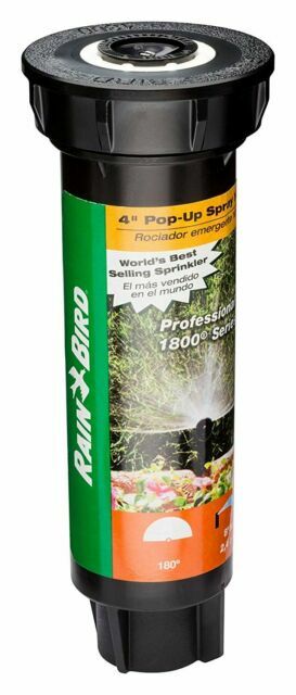 Rain Bird 1800 Series Pop up Sprinkler 4" 11-15" Coverage Radius (1804H ...