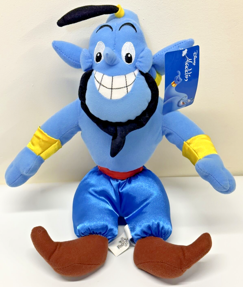 NWT Vintage rare Smiling Disney Aladdin Genie Plush 14" by Toy Factory ...