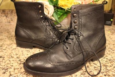 Testoni Basic Leather Wingtip Boots size 12 (500 | eBay