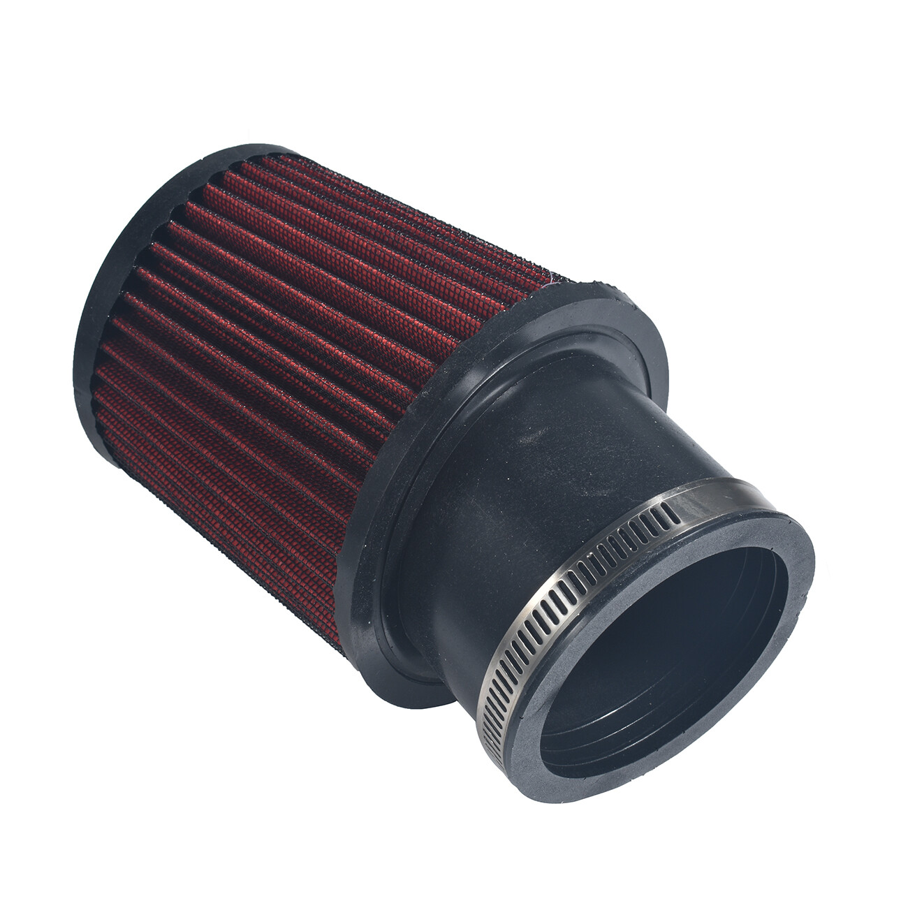 Red 62mm Air Filter Pod Bend Inlet For Motorcycle Scooter ATV Dirt Bike ...