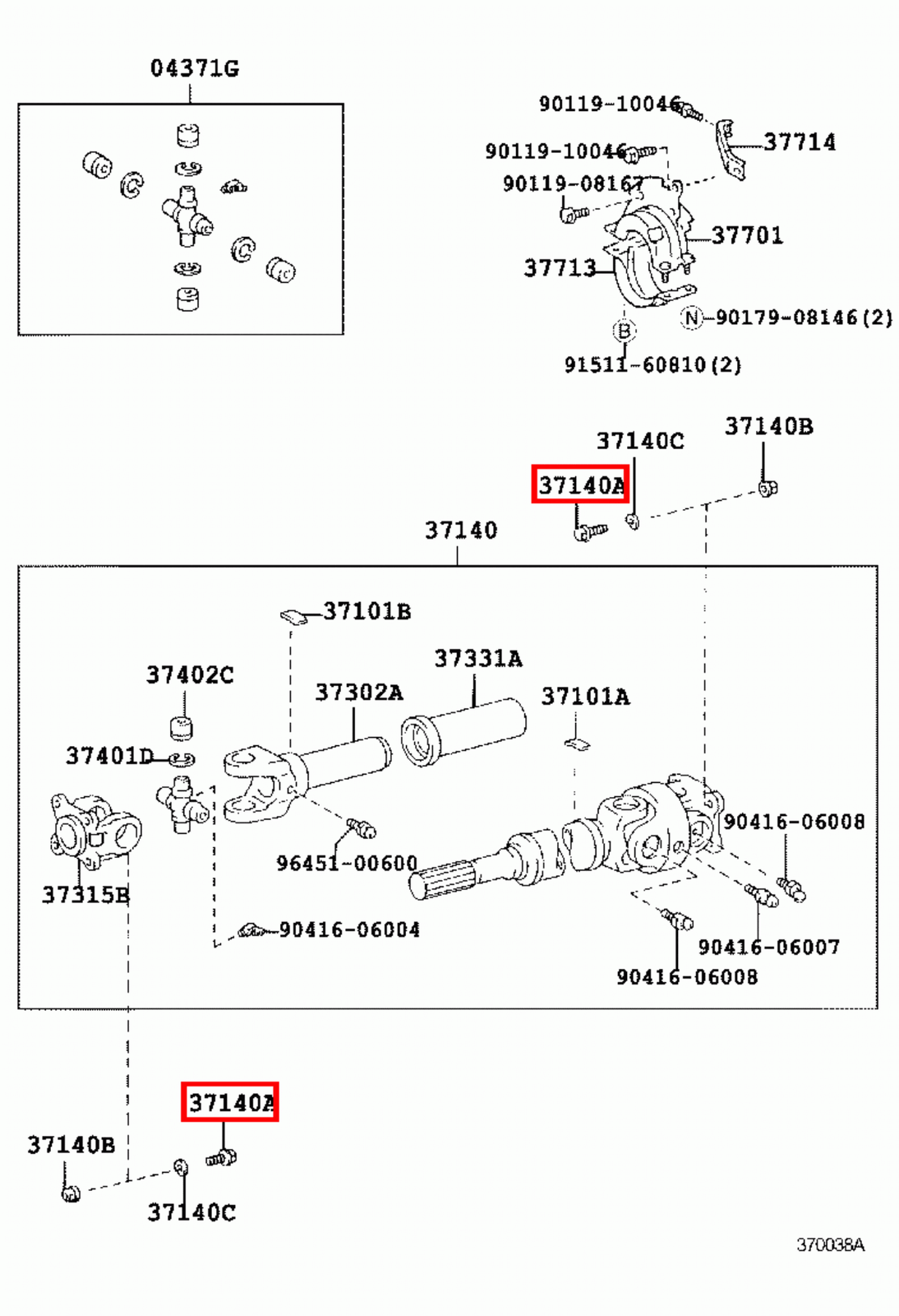 Genuine Hilux RN30 RN135 RN130 RN110 RN106 RN105 LN91 LN90 LN86 ...
