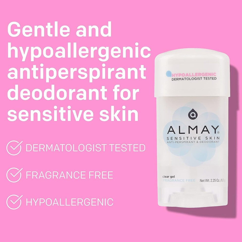 Almay Antiperspirant Deodorant for Women, Hypoallergenic, Fragrance ...