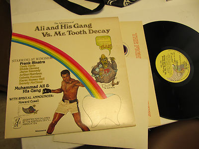 Muhammad Ali and His Gang Vs. Mr. Tooth Decay LP w/ poster 1976 sinatra ...