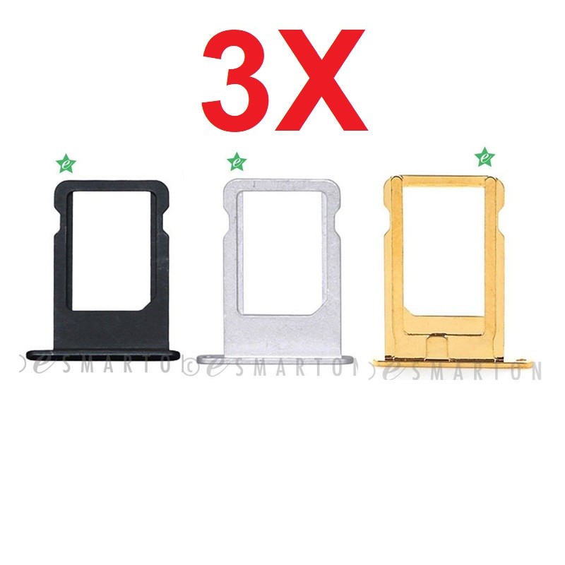 Lot of 3 iPhone 5S SIM Tray Nano Sim Card Tray Slot Holder iPhone 5SE ...