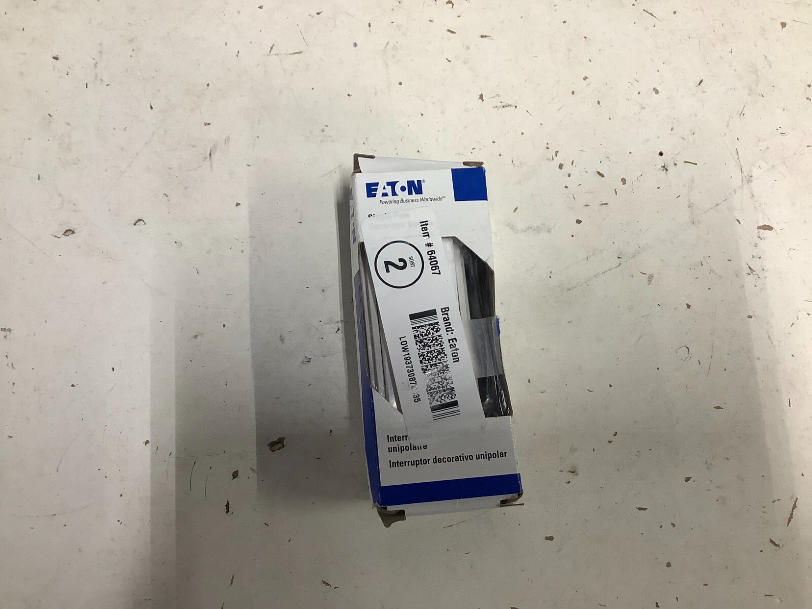 Eaton 7501W 15-Amp Single-Pole Rocker Light Switch, White | eBay