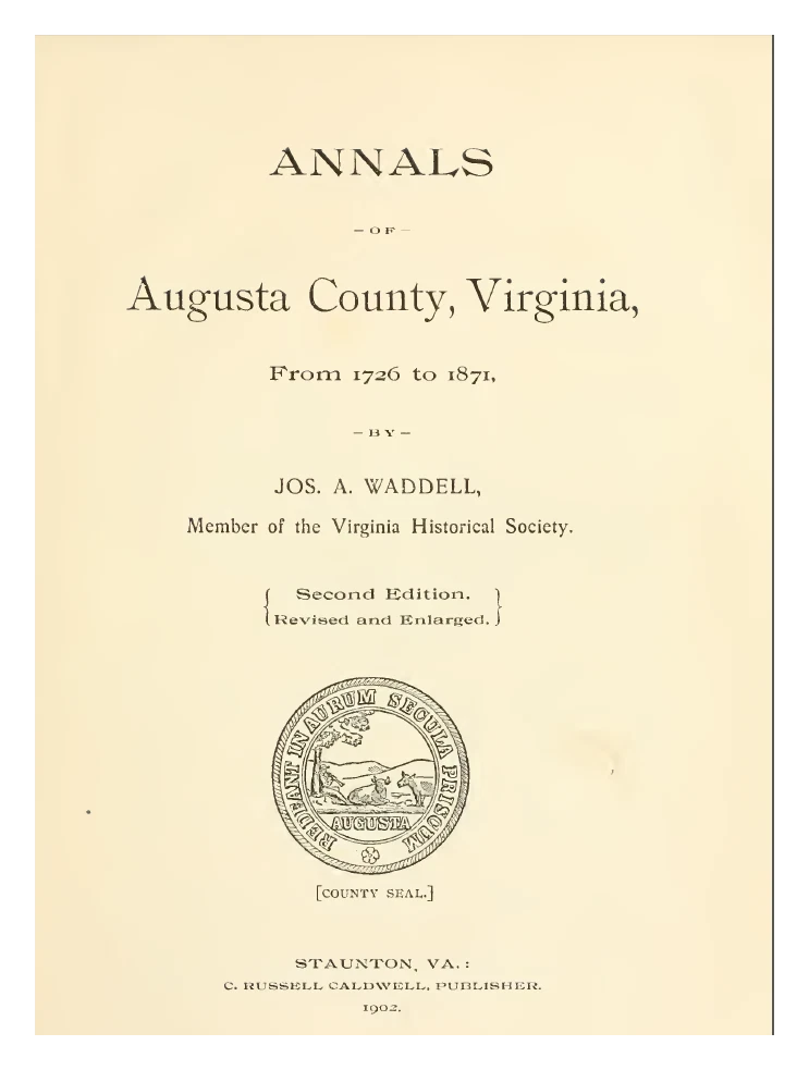 Augusta County Virginia History