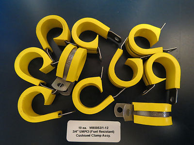 3/4” Cushion Loop Clamps Aircraft Adel UMPCO Fuel Resistant M85052-1/12 ...