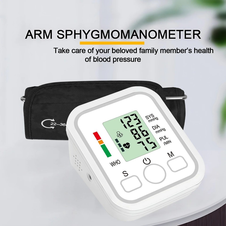 Blood Pressure Monitor Upper Arm Automatic Digital Medical Pulse | eBay UK