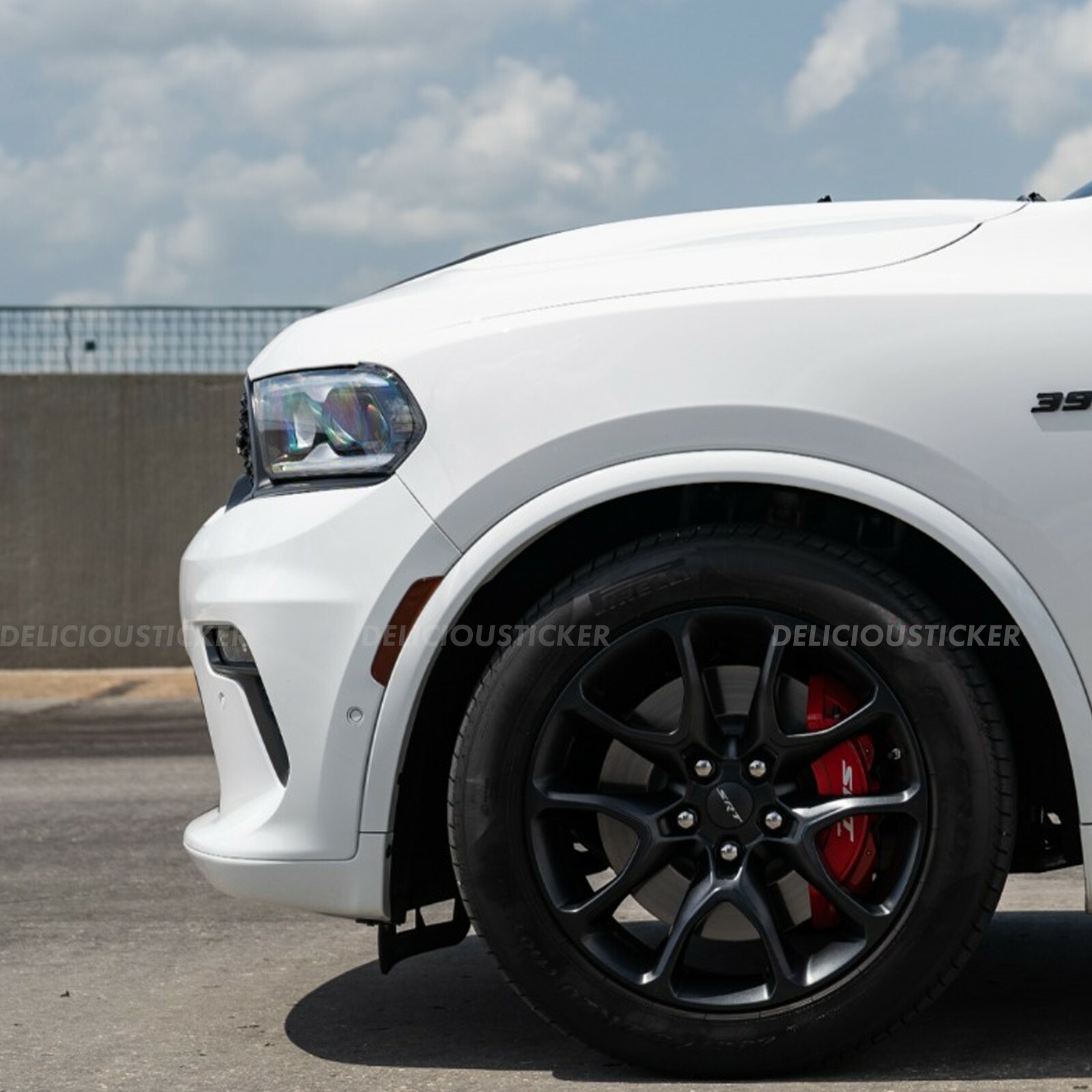 For 2021-2025 Durango Smoke Front Side Markers Precut Tint Overlay ...