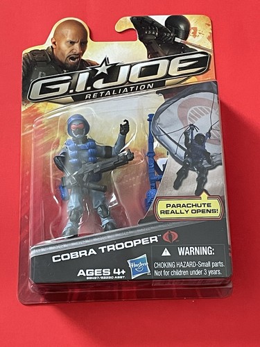 HASBRO GI Joe Retaliation Cobra Trooper Action Figure Parachute MOC | eBay