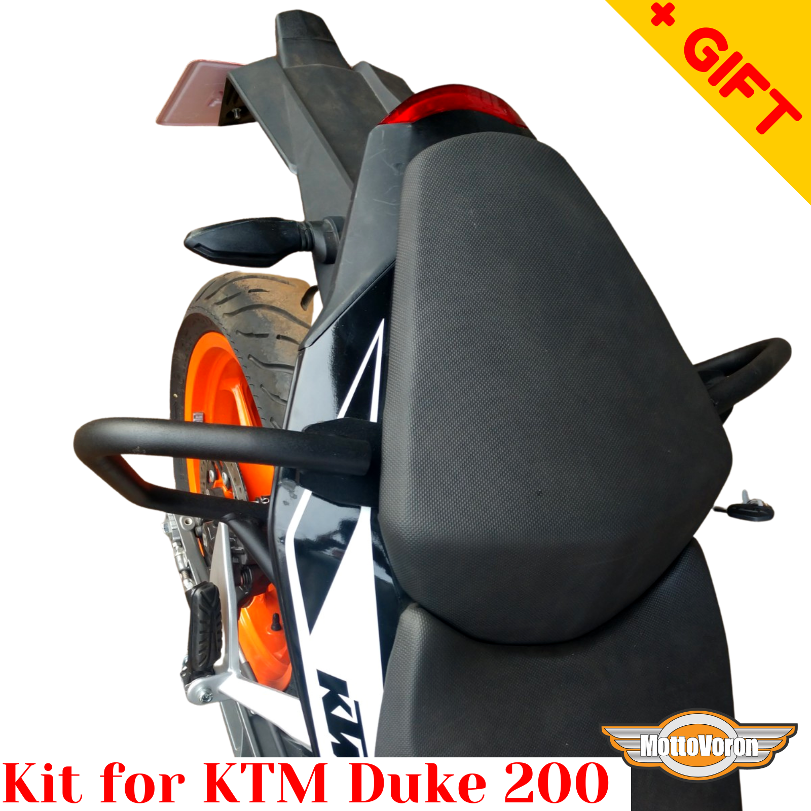 For KTM Duke 200 Engine guard KTM 200 Duke Rear crash bars Kit, Bonus ...