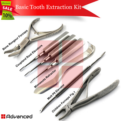 Premium Veterinary Tooth Extraction Kit Oral Surgery Children Forceps ...