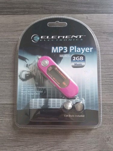 Element Electronics MP3 Player 2GB GC-821 Pink New Sealed | eBay