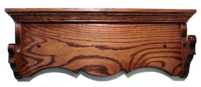 Finished Oak Single Gun Rack Rifle Shotgun Heritage Wall Display 2 ...