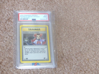 2020 ROCKET POKEMON ROCKET'S SNEAK ATTACK 1ST EDITION #75 PSA 9 MINT | eBay