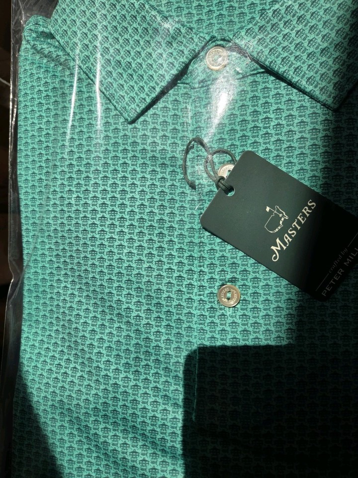 NEW 2025 Masters Peter Millar Golf Polo Green Clubhouse New W/Tags ANGC ...