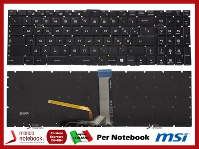 Clavier Ita MSI GE62MVR GE62VR 6RF 7RF MS-16JB Noir Rétro-éclairage ...