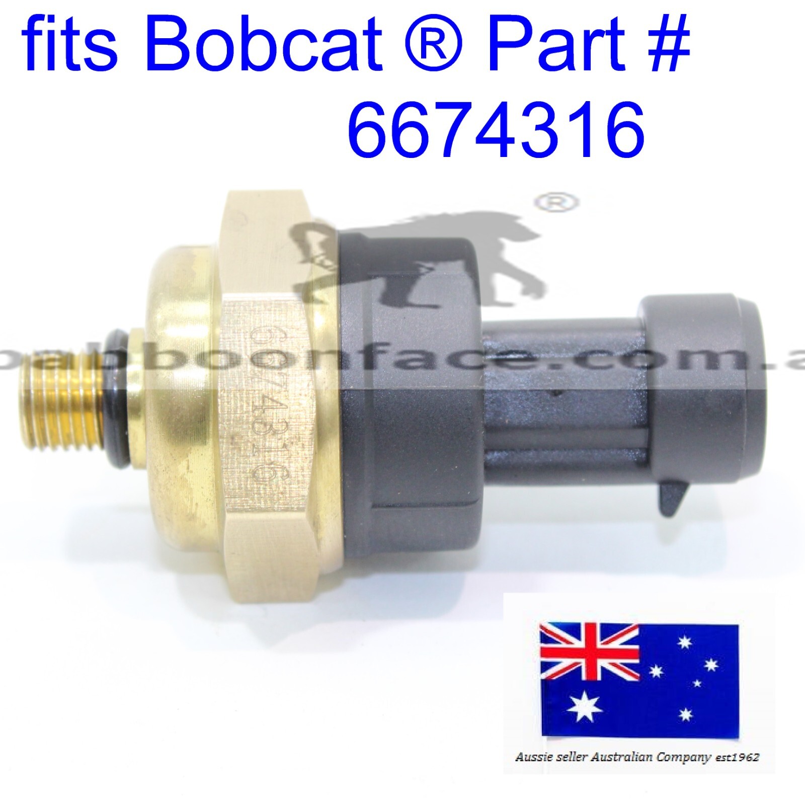 fits Bobcat Hydraulic Oil Pressure Sensor Switch 6674316 3-Pin molded ...