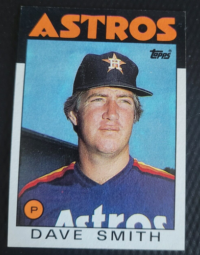 1986 Topps TCG Pitcher DAVE SMITH Houston Astros MLB Baseball Card #408 ...