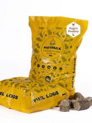 Hotmax 20kg High Energy Low Emission Fuel Logs Burner BBQ Briquettes ...