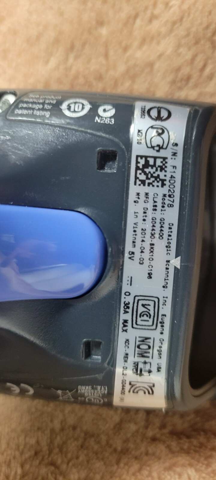 GD4430-BKK10-C196 - DATALOGIC GRYPHON 4400 2D IMAGER W/USB CABLE | eBay