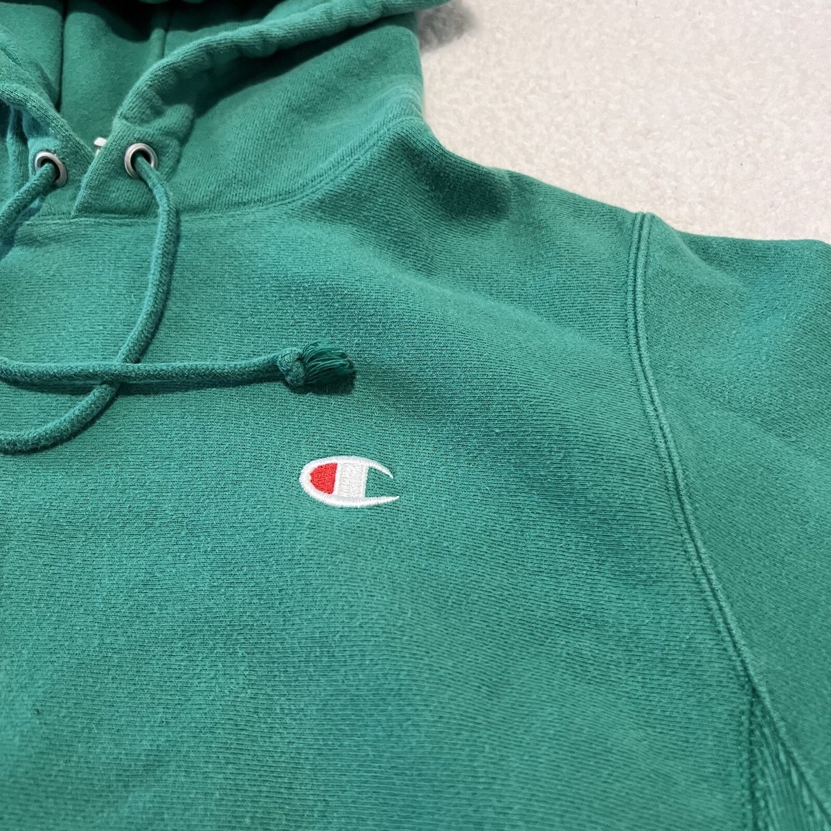 Vintage Champion Reverse Weave Hoodie Green Hooded Vintage Champion Reverse Weave Hoodie Green Hooded