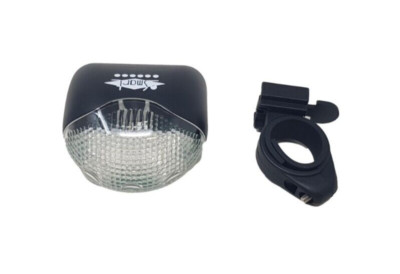 Front Smart Yellow LED Bike Light 3 Function Handlebar Mounted Bicycle ...