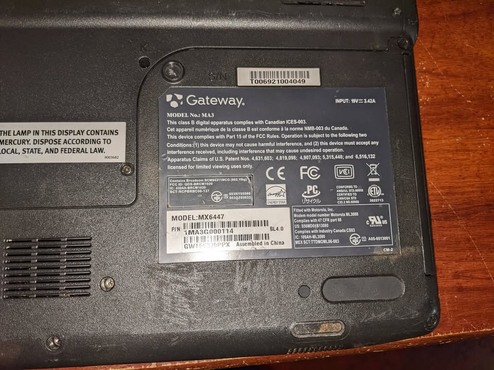 Gateway MA3 Vintage Windows XP Laptop | eBay