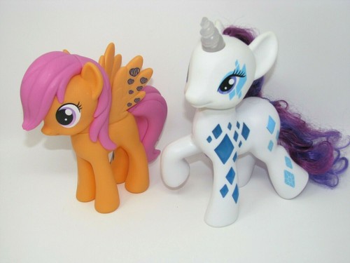 2 Hasbro My Little Pony Unicorn Magic Glamour Glow Rarity Light Up Wild ...