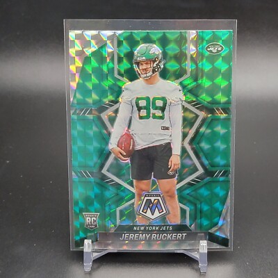 2022 Mosaic NFL Football JEREMY RUCKERT #360 GREEN MOSAIC PRIZM SP RC ...