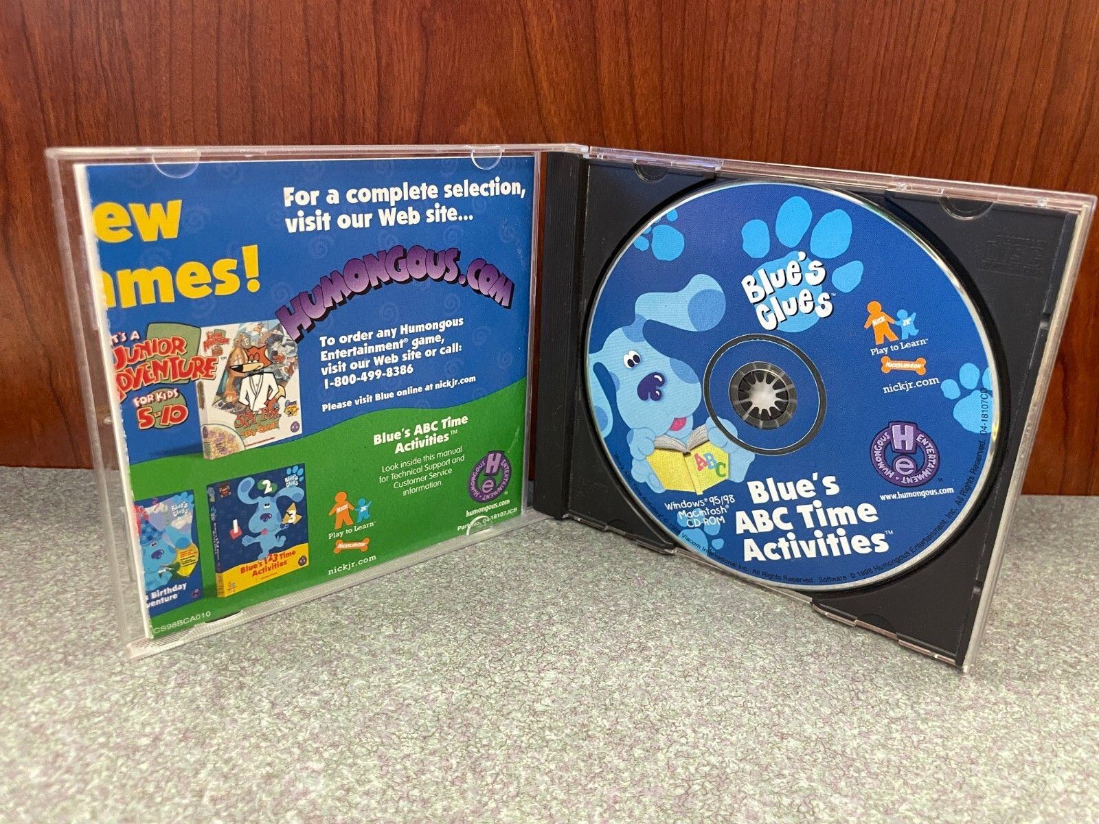 Blue's ABC Time Activities (PC) Blue's Clues CD-ROM Game Windows/Mac ...