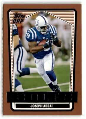 2007 Topps Draft Picks & Prospects #52 Joseph Addai Indianapolis Colts ...