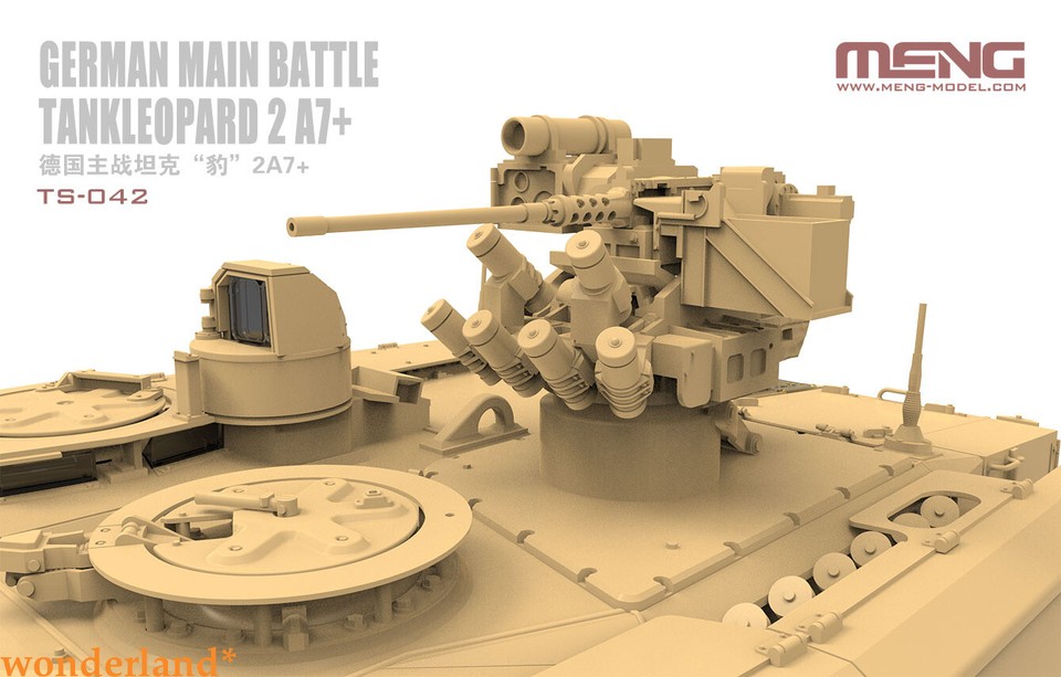 MENG Assembly Model Kit TS-042 1/35 German Modern Leopard 2A7+ Main ...