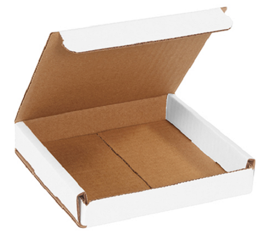 1-500 CHOOSE QUANTITY 6x6x1 Corrugated White Mailers Packing Boxes 6" x ...