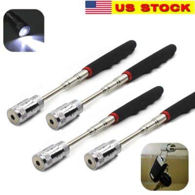 Magnetic Pickup Tool LED Light Telescoping Handle Pick up Magnet ...