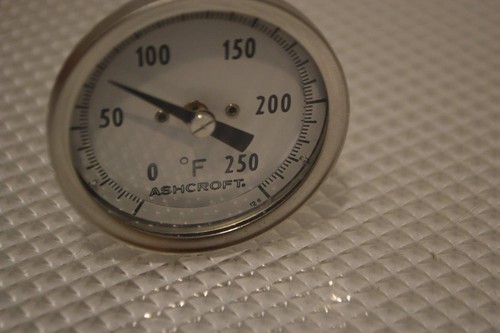 ONE USED ASHCROFT TEMPERATURE GAUGE #1/5 0-250° . | eBay