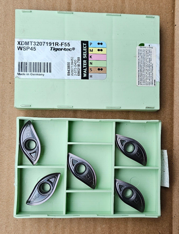 5-WALTER carbide inserts XDMT 3207191R-F55, Grade WSP45 **NEW** | eBay