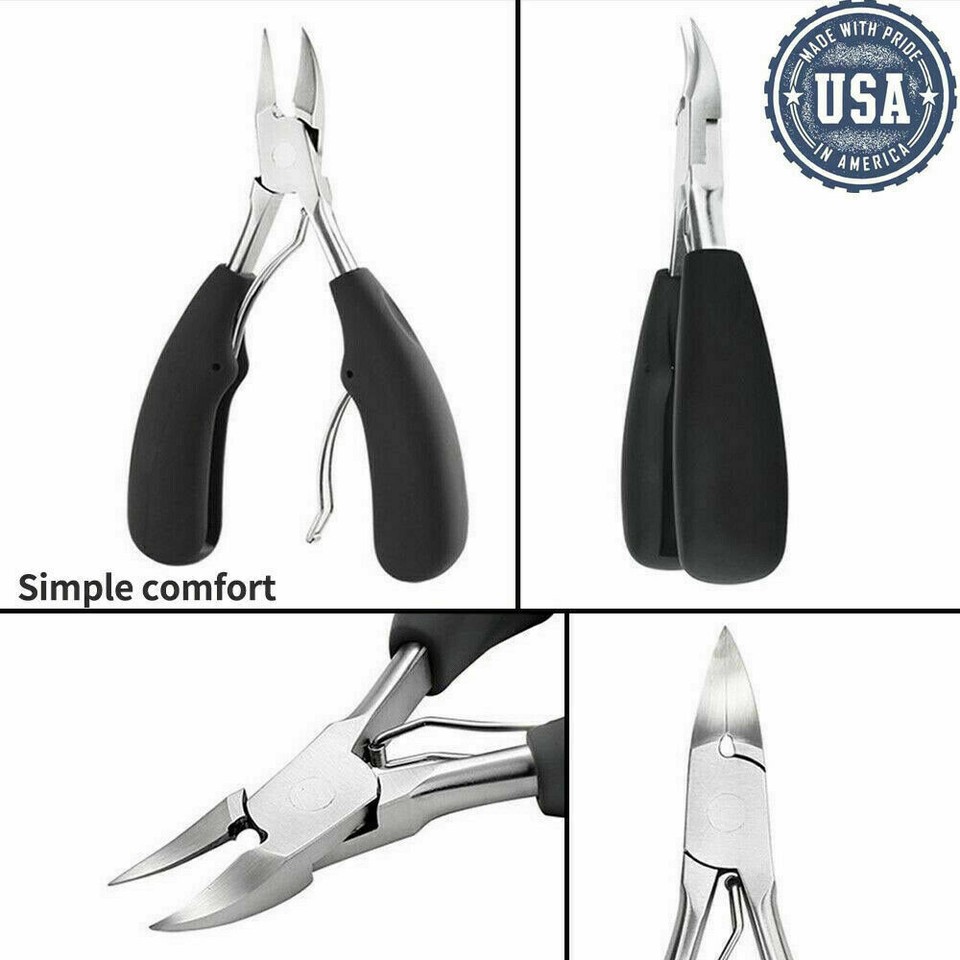 Toenail Clippers for Thick Ingrown Toe Nails Heavy Duty Precision Nail ...