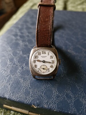 1930s J.W.BENSON LONDON Solid Silver Gents Cushion Watch,in original ...