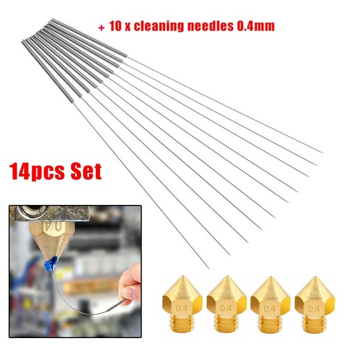 Reliable 0 4mm Nozzles for Creality CR10S Pro Set of 4 + Cleaning Tools ...